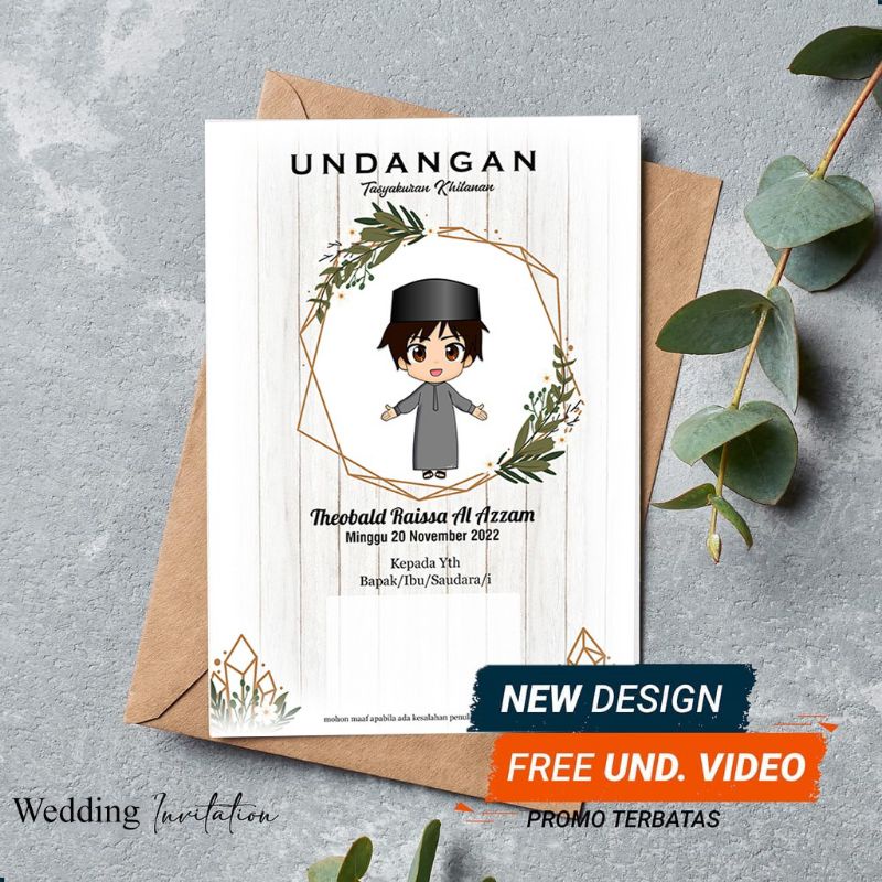 Jual Undangan khitanan / Undangan sunatan / Undangan walimatul khitan ...