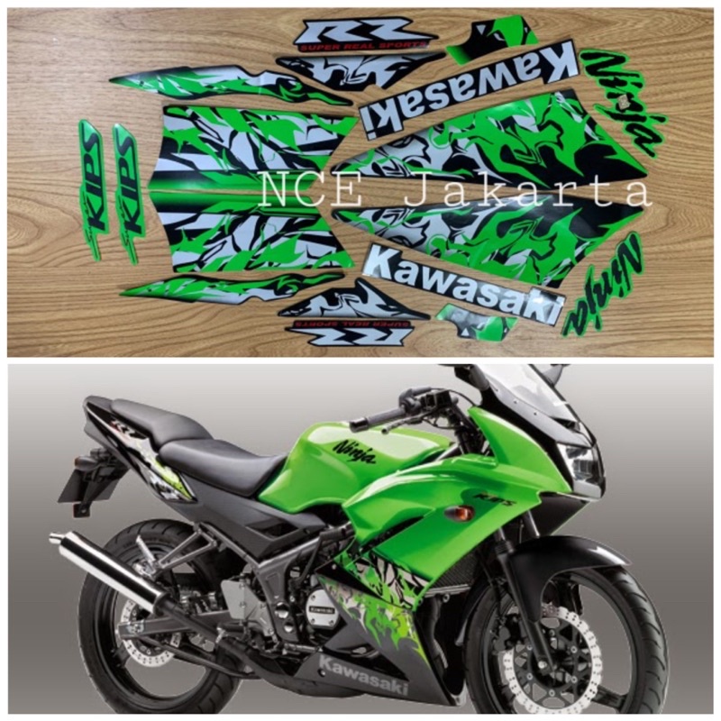 Jual STIKER STRIPING NINJA RR 2013 HIJAU | Shopee Indonesia
