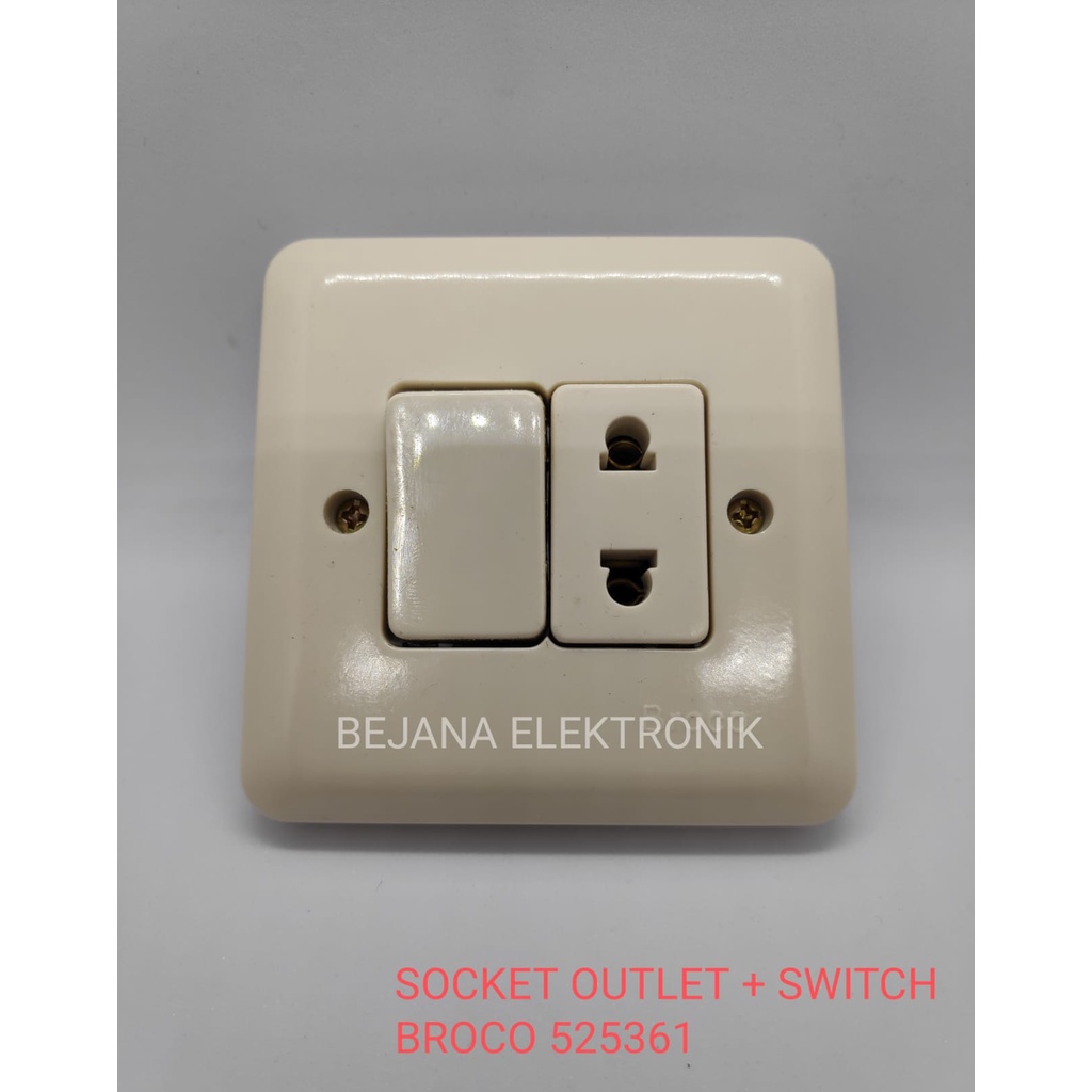 Jual BROCO Saklar Engkel Seri E dan Stop Kontak IB Inbow / Tanam ...