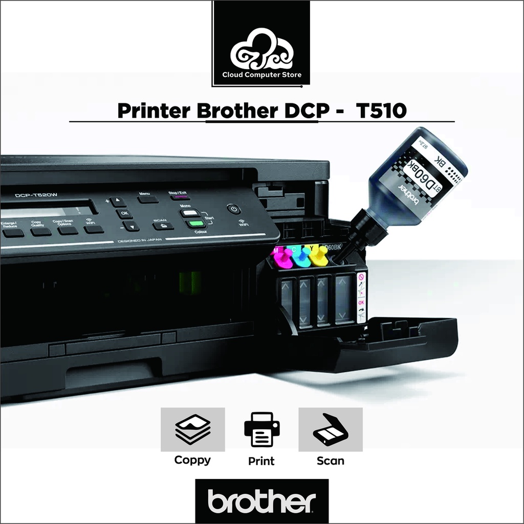 Jual Brother Printer Wireless DCP-T510W Print/Scan/Copy | Shopee Indonesia