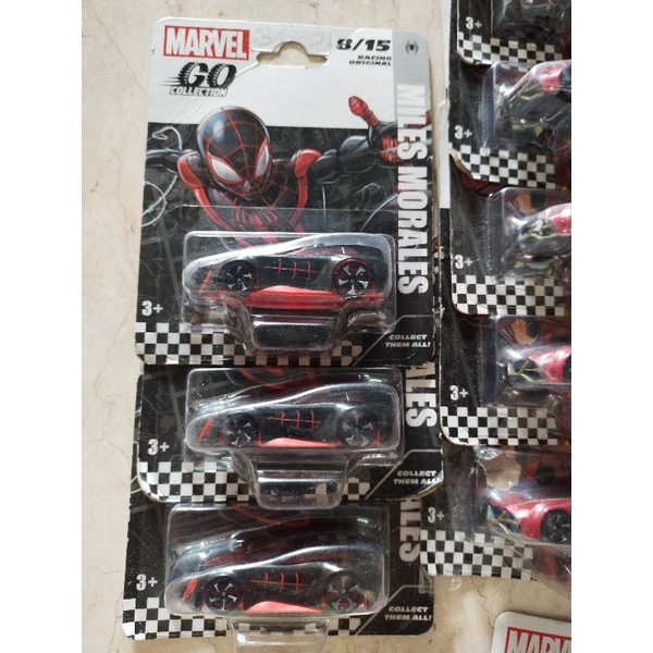 Jual mobil mainan anak koleksi marvel go collection iron man spiderman ...