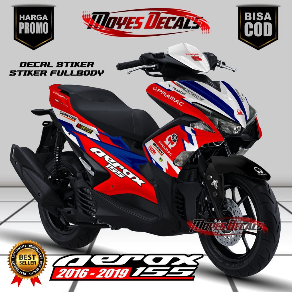 Jual Decal Sticker Aerox ew 2021 Full Body - Stiker Yamaha Aerox New ...