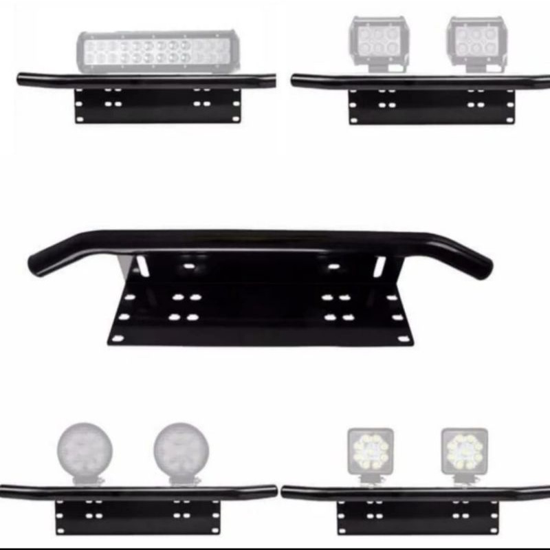 Jual Dudukan lampu led sorot tembak tatakan breket bumper plat nomor ...