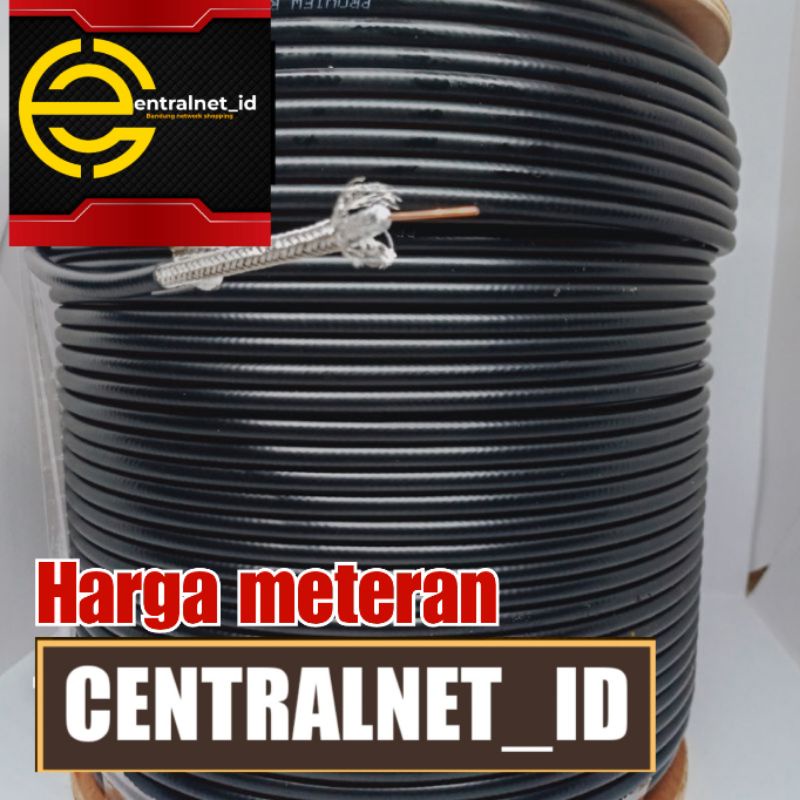 Jual KABEL KABEL ANTENE COAXIAL RG6 / KABEL TV / KABEL PARABOLA PER METER | Shopee Indonesia