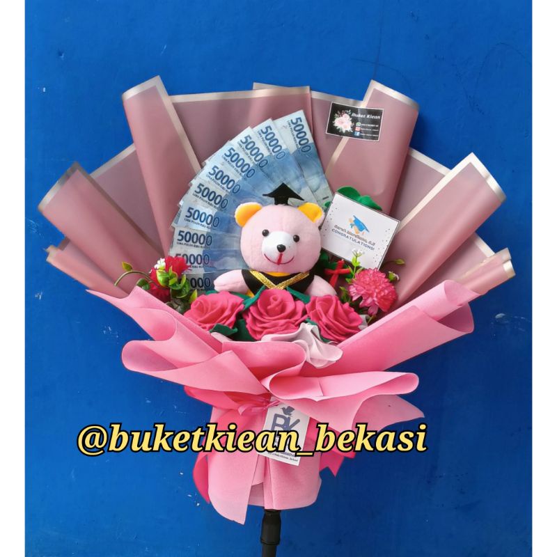 Jual buket boneka wisuda dan uang/ kado wisuda/ buket wisuda | Shopee ...