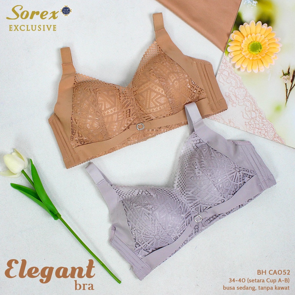 Jual BRA BH Renda Tanpa Kawat Exclusive 052 Sorex | Shopee Indonesia