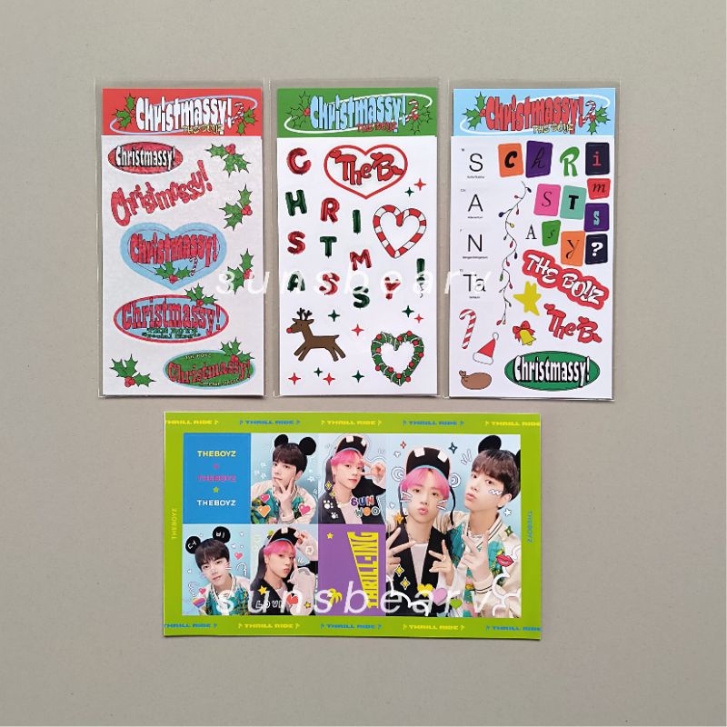 Jual The Boyz MD Christmassy Sticker Deco MD Thrilling Sunwoo Younghoon ...