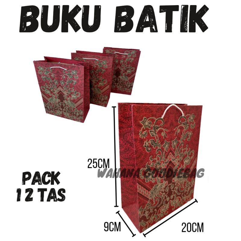 Jual paper bag motif batik buku/20x25/kecil | Shopee Indonesia
