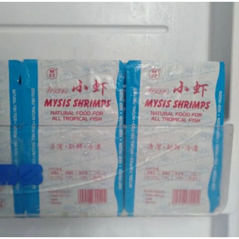 Jual FROZEN MYSIS SHRIMP UDANG REBON BEKU KECIL MAKANAN IKAN | Shopee ...