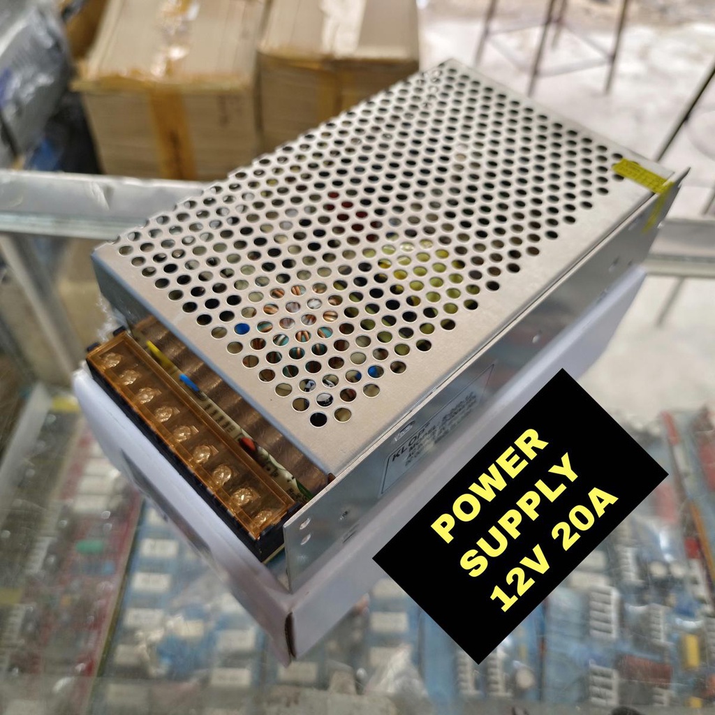 Jual Power Supply 12V 20A Murni PS 12 Volt 20 Ampere Adaptor Switching ...