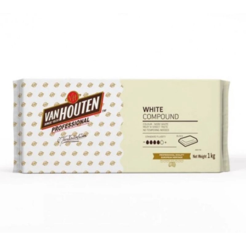 Jual Van Houten Barry Callebaut White Chocolate Compound 1kg EXP JAN 2023 | Shopee Indonesia