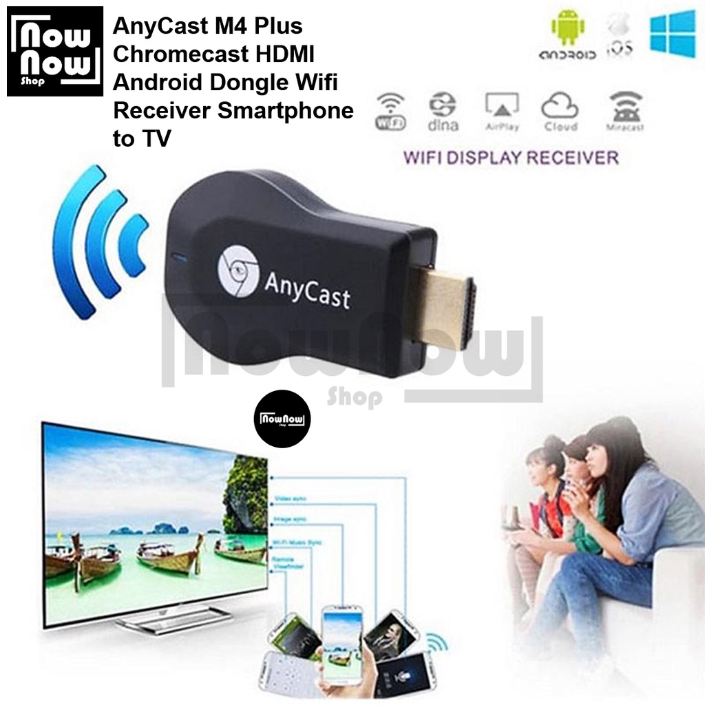 Jual AnyCast M4 Plus Chromecast HDMI Android Dongle Wifi Receiver Smartphone to TV WIFI Display ...