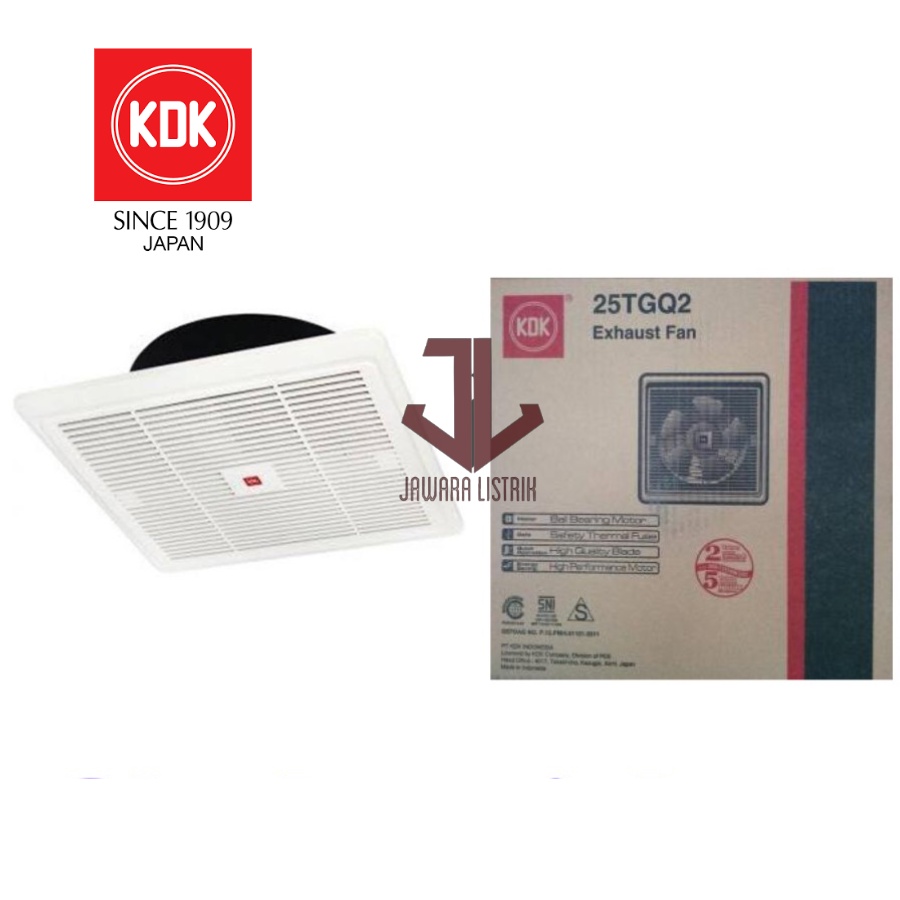 Jual EXHAUST FAN CEILING KIPAS ANGIN HISAP KDK 25TGQ 25 TGQ PLAFON 10 ...