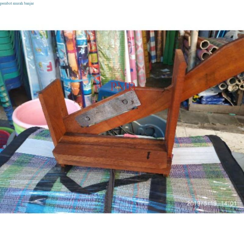 Jual PMB Pemotong kripik tradisional bahan kayu ulin ukuran mini | Shopee Indonesia