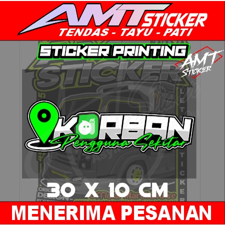 Jual Stiker Printing - Stiker Korban Michat - Stiker Viral | Shopee ...