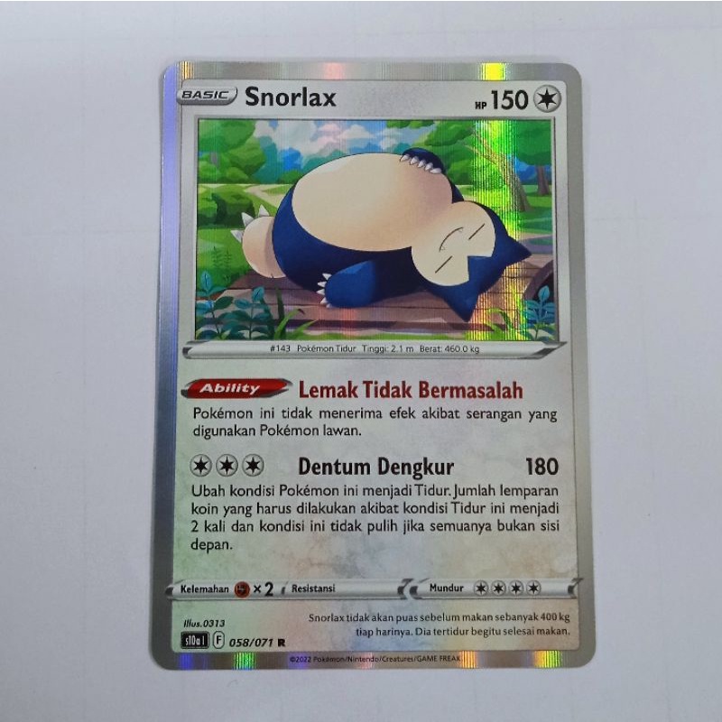 Jual Snorlax Holo TCG Pokemon | Shopee Indonesia