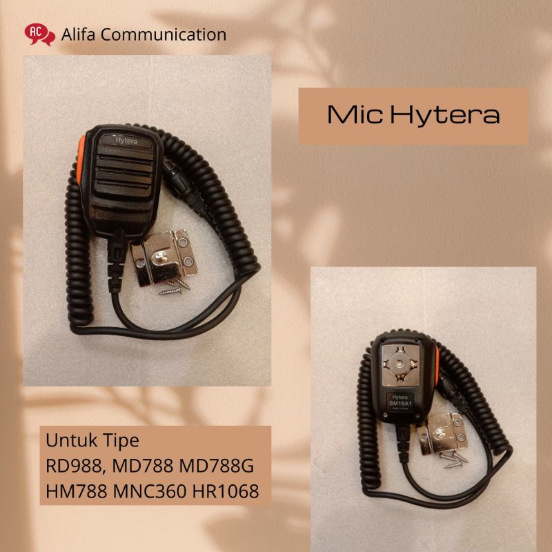Jual Extra Mic SM16A1 Untuk Hytera MD788 MD788G RD998 Original | Shopee Indonesia