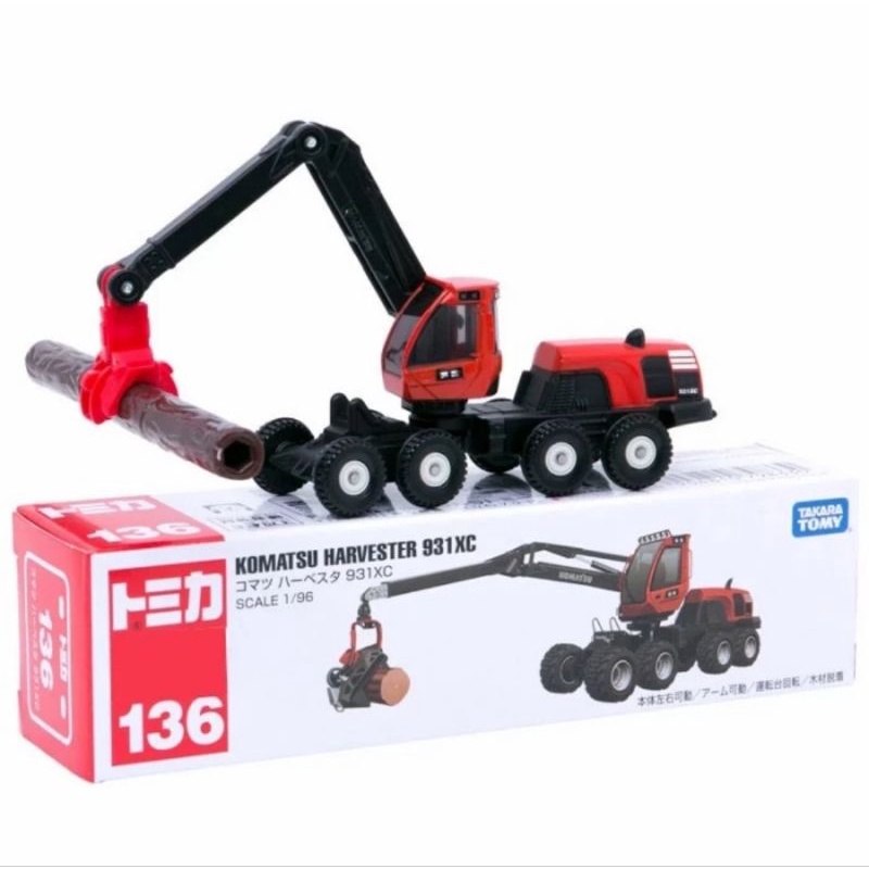 Jual TOMICA LONG KOMATSU HARVESTER 931XC TAKARA TOMY #136 DIECAST MOBIL PENGANGKUT KAYU ...