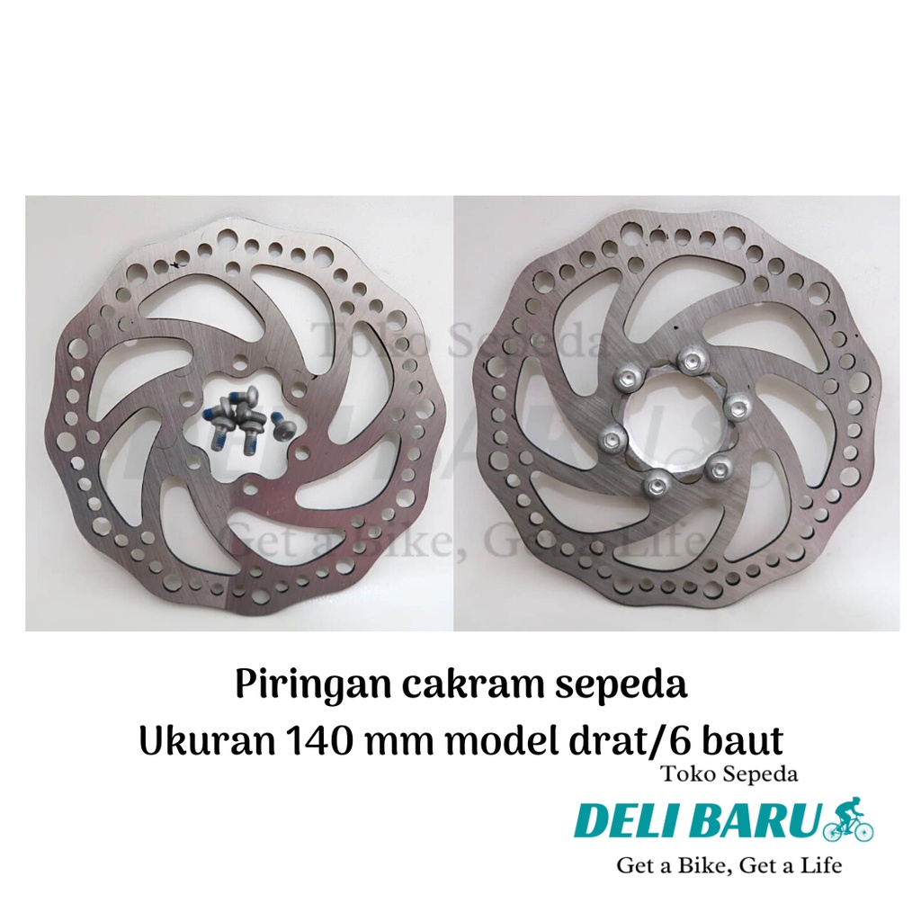 Jual Piringan rem cakram disc brake model drat ukuran 140 mm Piring ...