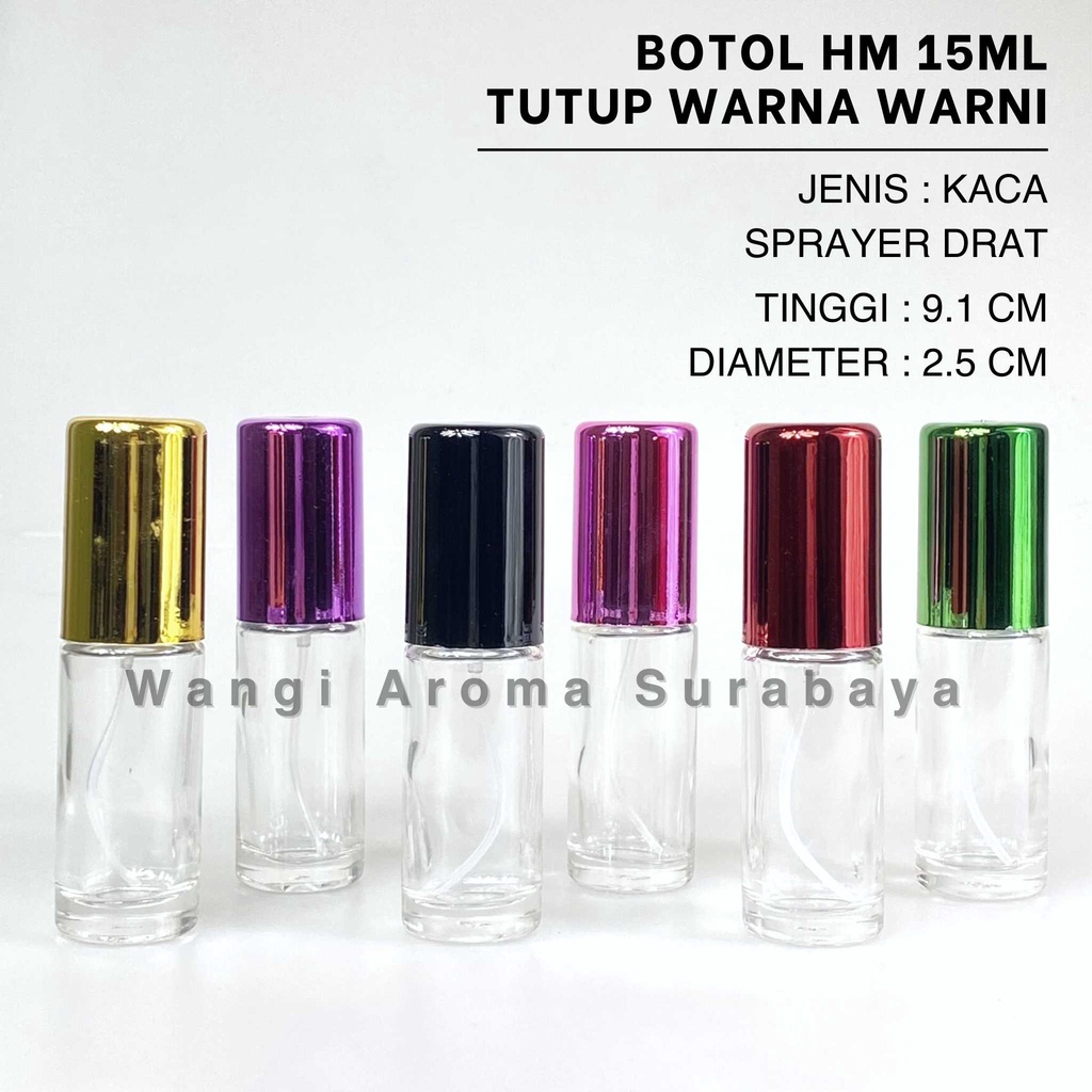 Jual Botol Parfum 15ML HM Warna Spray Drat - Botol Parfum HM Drat ...