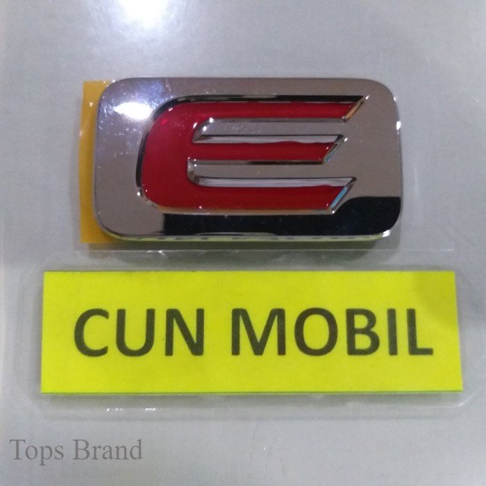 Jual Topsbrand Emblem Logo E merah crome Original Dimensi pjg 6, 6 cm ...