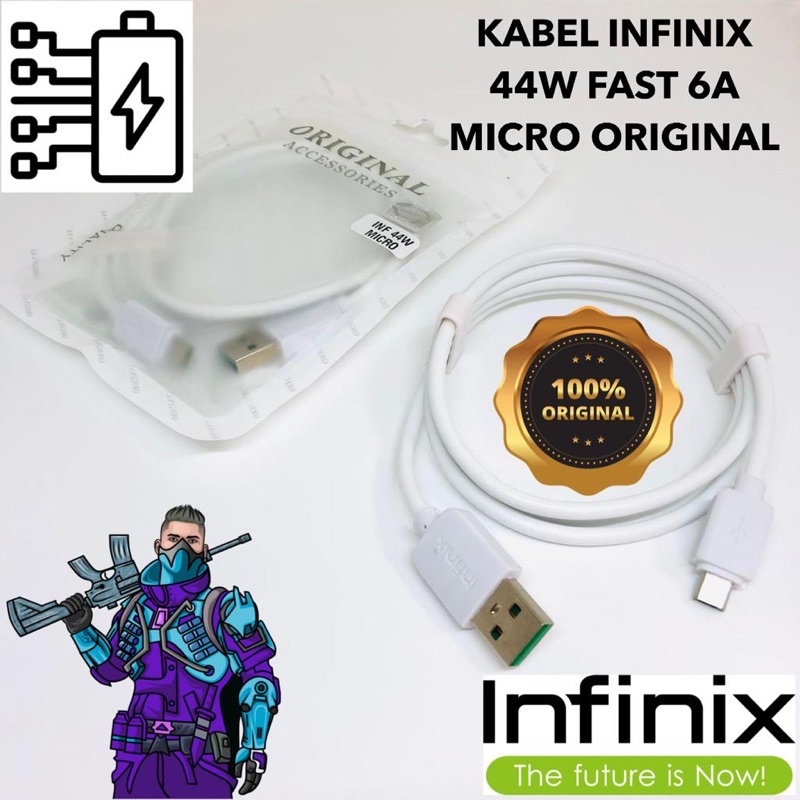 Jual KABEL DATA INFINIX 44W FAST 6A MICRO ORIGINAL | Shopee Indonesia