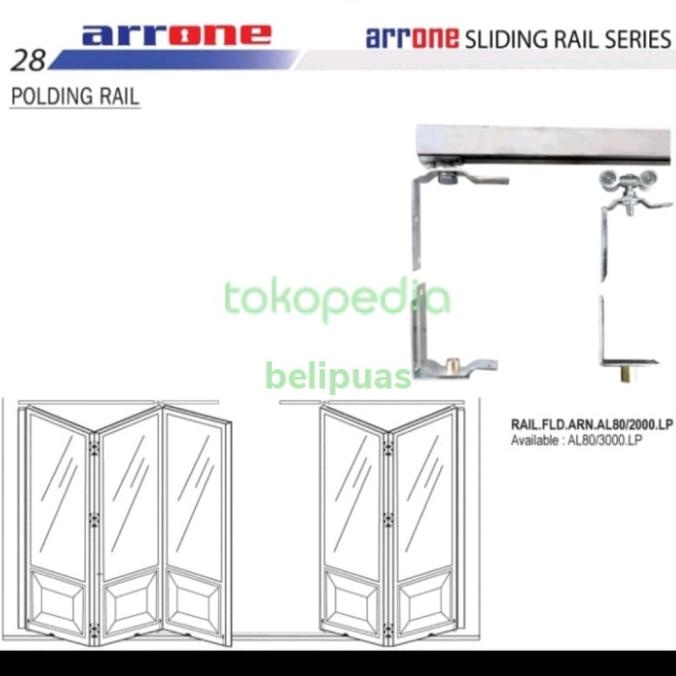 Jual Rel Pintu Lipat Aluminium / Folding 3 Meter 5 Dp | Shopee Indonesia
