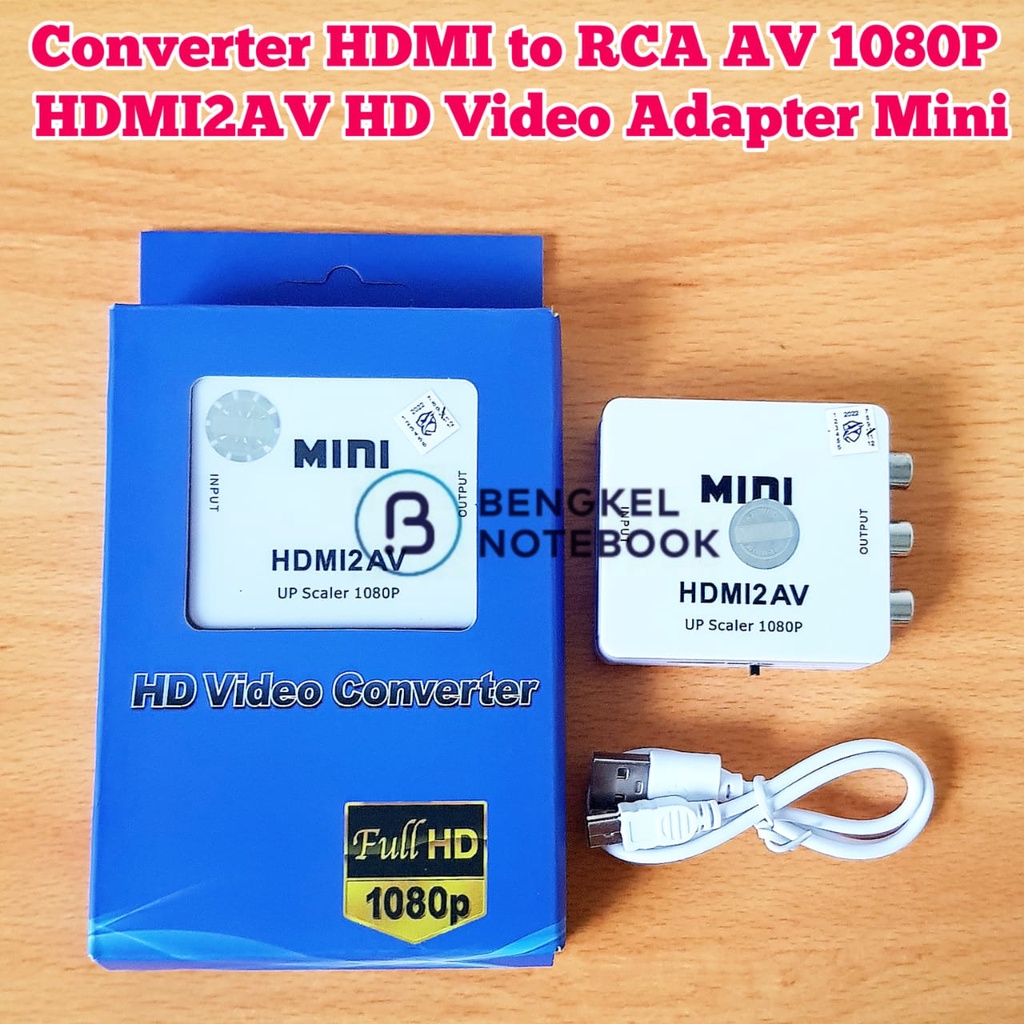 Jual Converter HDMI to RCA AV 1080P HDMI2AV HD Video Adapter Mini ...