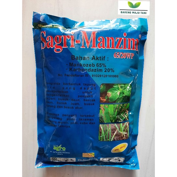 Jual Fungisida SAGRI-MANZIM 65/20WP isi 400gr pengendali jamur pada tanaman | Shopee Indonesia