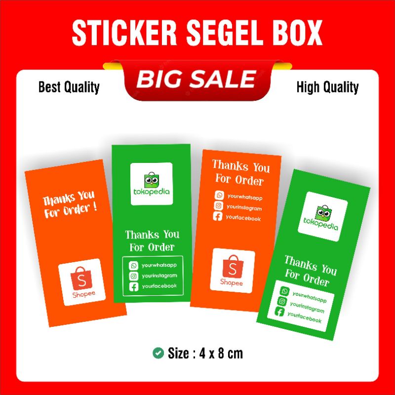 Jual Stiker Segel Box | Shopee Indonesia