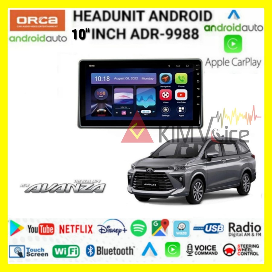 Jual Head Unit Android Orca 10 inch OEM Avanza 2022 up Soket PNP ...