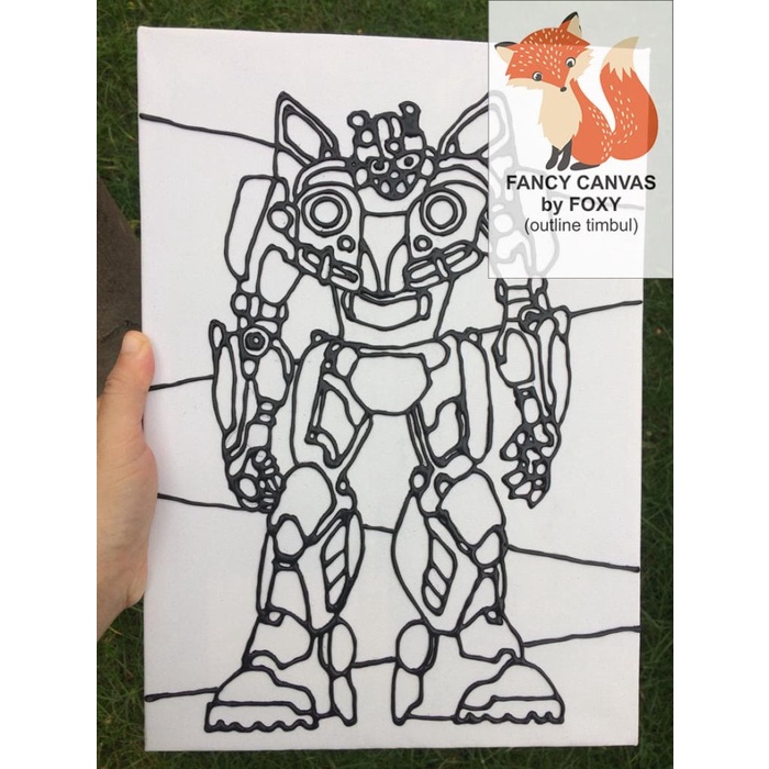 Jual kanvas lukis anak gambar BUMBLE BEE TRANSFORMERS | Shopee Indonesia