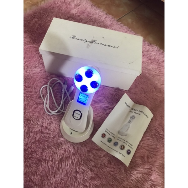 Jual Setrika Wajah / RF & EMS / Meso 5 in 1 LED Preloved / Alat RF Second | Shopee Indonesia