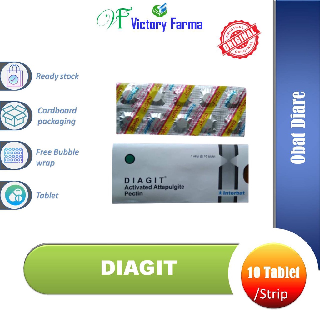 Jual Diagit Strip @ 10 Tablet/ Obat Diare | Shopee Indonesia