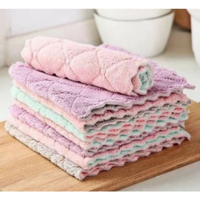 Jual Kain Lap Piring Dapur Microfiber Anti Minyak | Shopee Indonesia