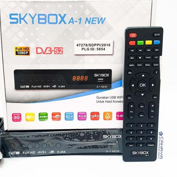 Jual New Skybox A1 HD Receiver Parabola AVS Powervu Autoroll Baru ...
