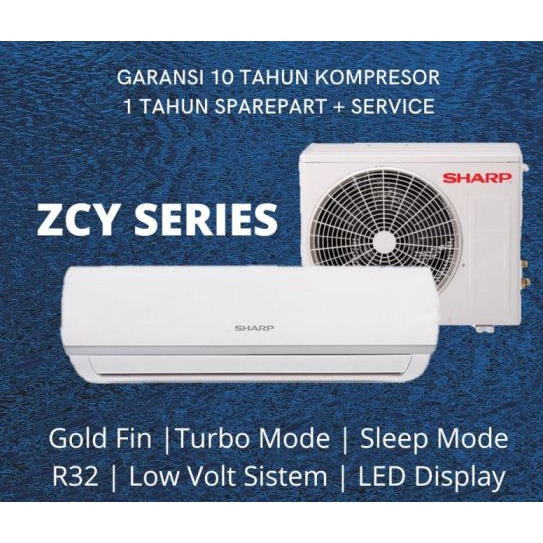 Jual AC Sharp 1 PK R32 AHA9ZCY Garansi Resmi (PALEMBANG) | Shopee Indonesia
