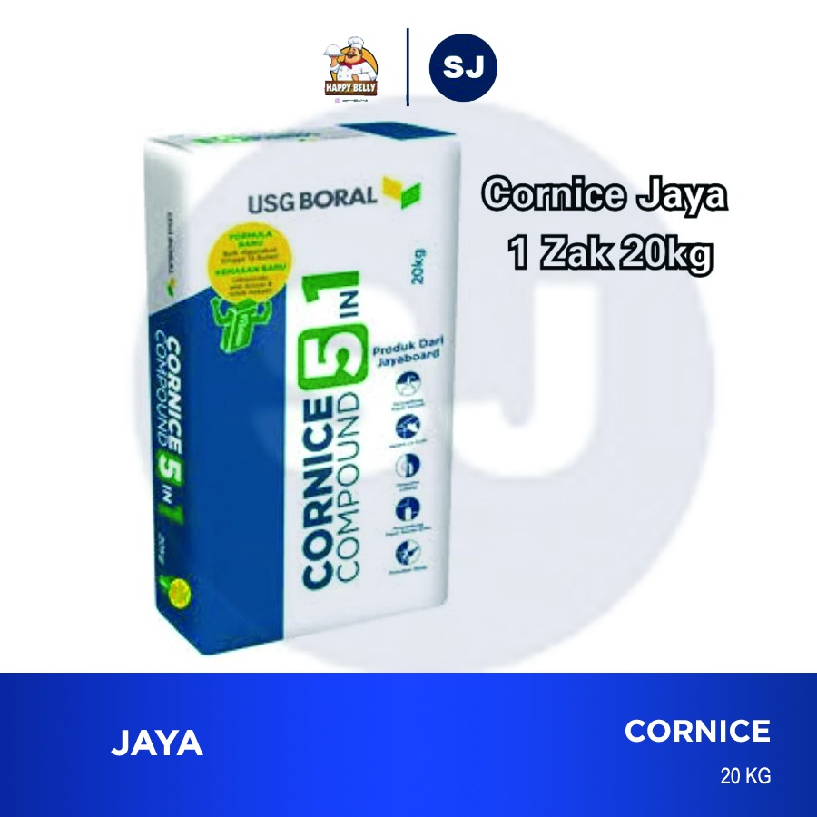 Jual Jayaboard Cornice Compound 5 in 1/ Kompon Kornis Adesive Jaya ...