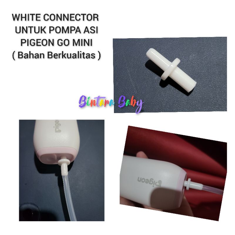 Jual Sparepart untuk Pigeon Go mini White Connector / Konektor Khusus Selang Pigeon Gomini ...