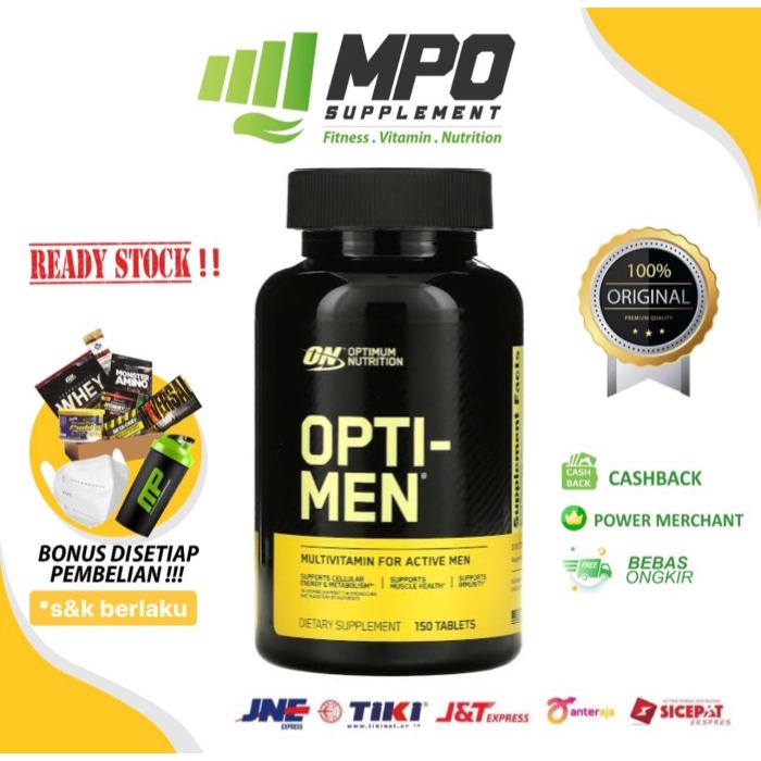 Jual ON OPTI-MEN ON OPTIMEN MULTIVITAMIN BARU SEGEL ORIGINAL FREE SAMPLE AMPUH !! | Shopee Indonesia