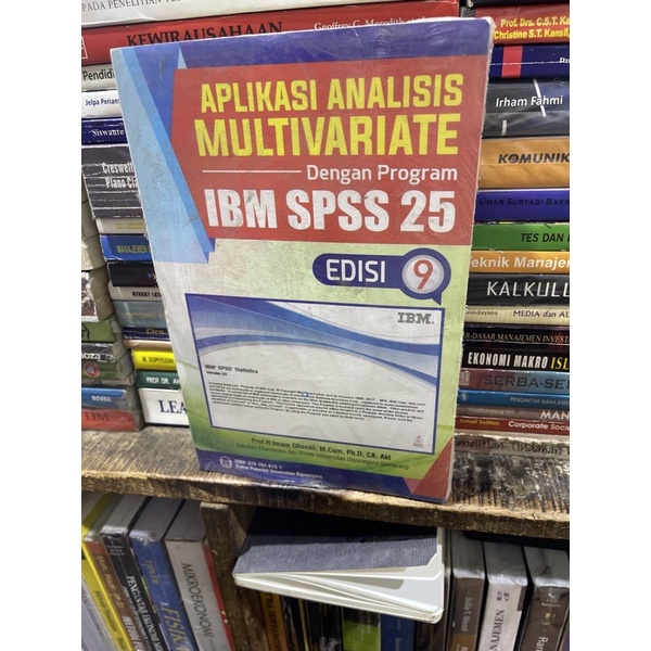 Jual Aplikasi analisis Multivariate dengan program IBM SPSS 25 edisi 9 Plus CD by Prof Dr H Imam ...