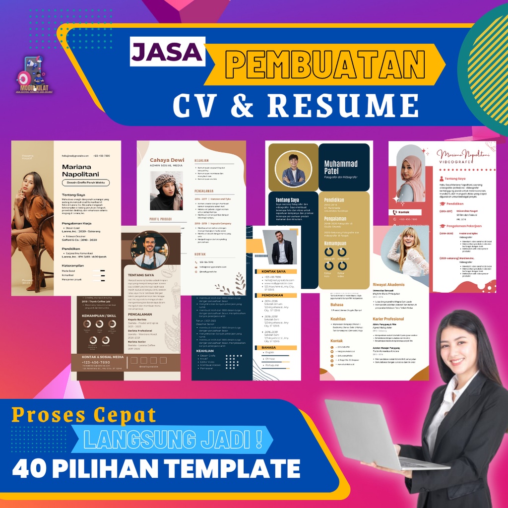 Jual Jasa Pembuatan CV / Curriculum Vitae | Desain CV | Lamaran Kerja - DESAIN TERPOPULER 2022 ...