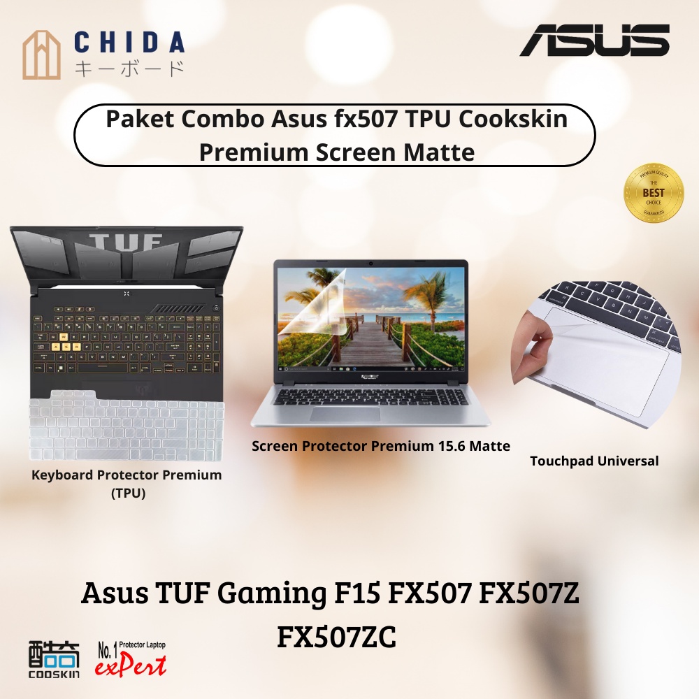 Jual Paket Golden Premium Combo ASUS TUF GAMING FX507 SERIES MATTE ...