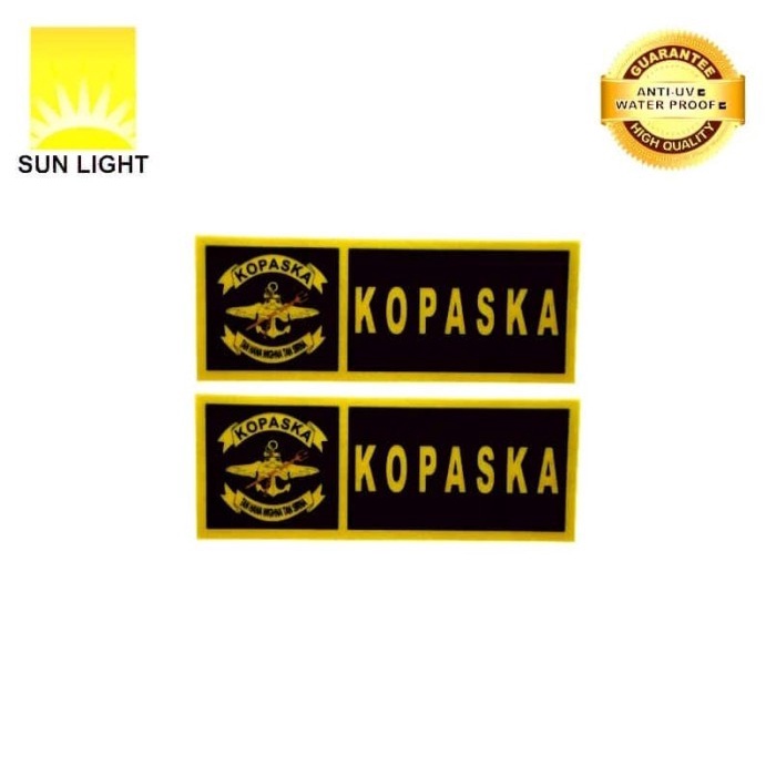 Jual STIKER SIGN PLAT KOPASKA TNI AL HITAM | Shopee Indonesia