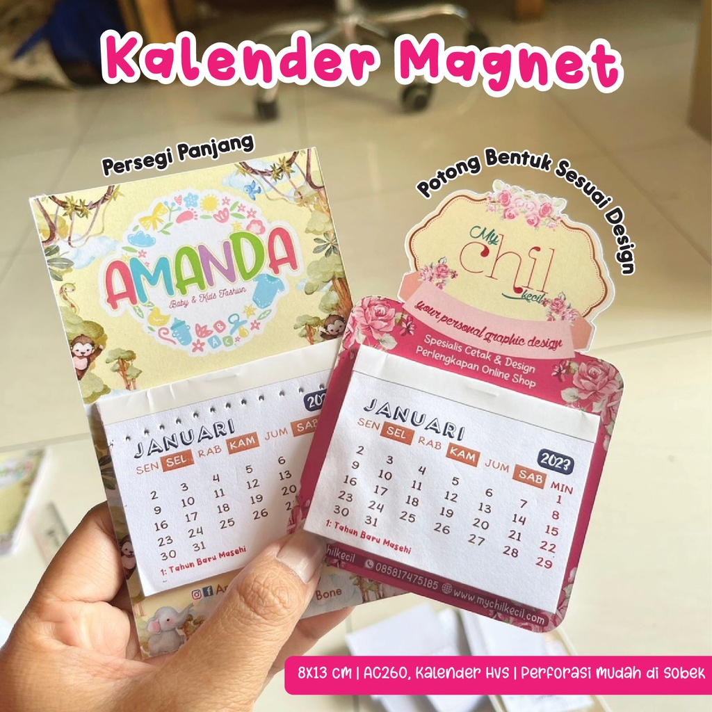 Jual KALENDER MAGNET CUSTOM TERMURAH / KALENDER MAGNET / KALENDER ...