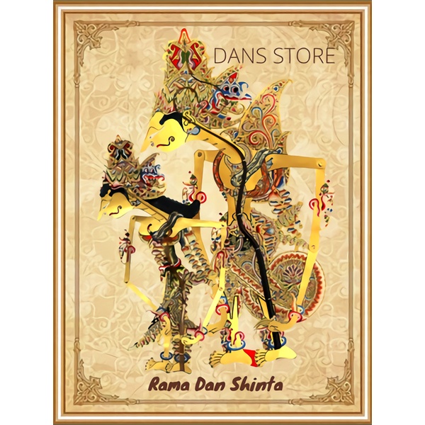 Jual Poster Wayang Rama Sinta Hiasan Dinding Sebagai Pajangan atau Wall ...