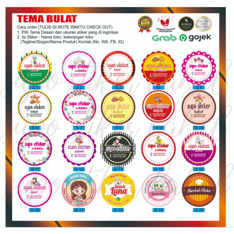 Jual CETAK STICKER LABEL MAKANAN / CETAK STIKER PRODUK KEMASAN MAKANAN ...