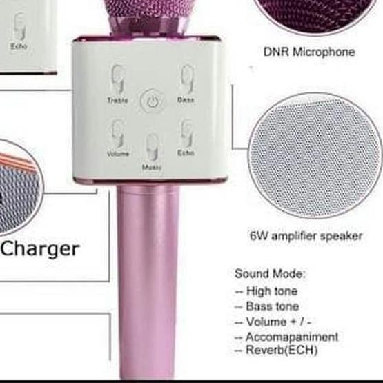 Jual mic ktv Bluetooth tuxun Q7 wireless microphone ( mic Tanpa Kabel ...