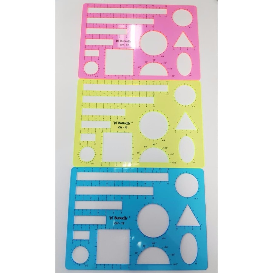 Jual Butterfly Penggaris Model Ruler CH 12 (Elsoon / Kenko Model Ruler ...