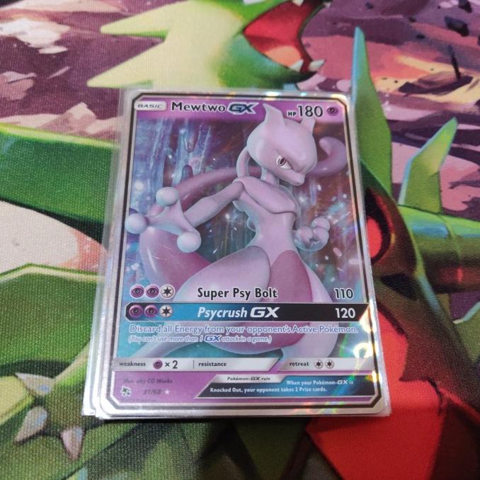 Jual Kartu Pokemon TCG EN Mewtwo GX Sun Moon Hidden Fates | Shopee ...